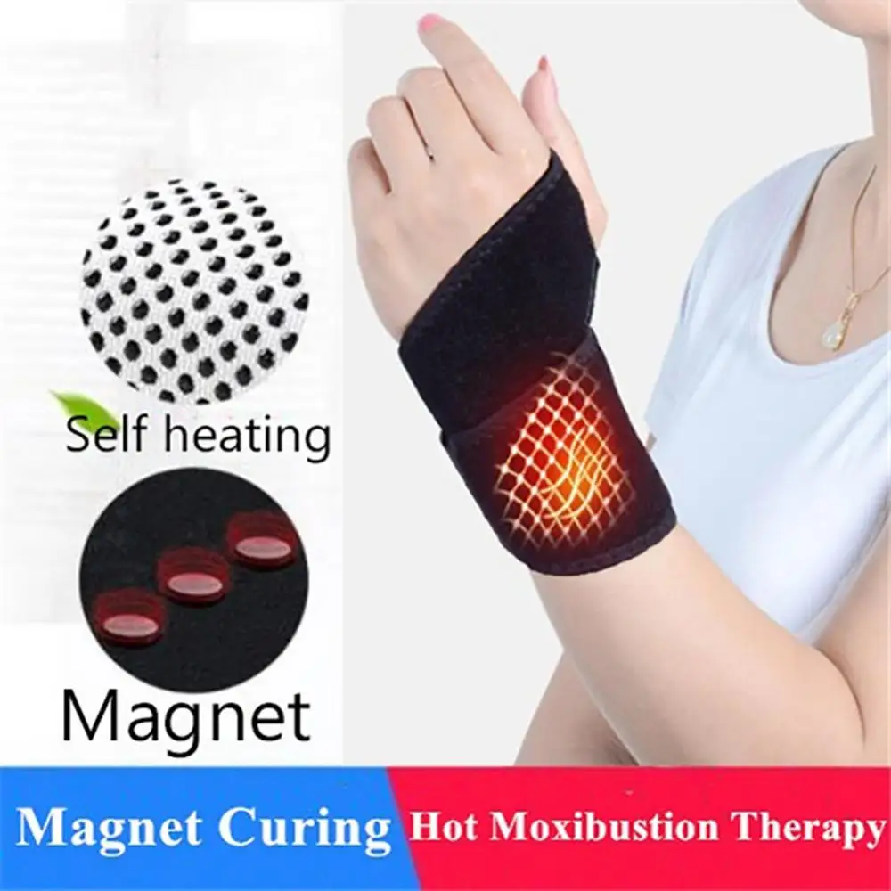 Magnetic-Self-Heating-Wrist-Belts-Wrist-Guard-Therapy-Compression-Pain ...