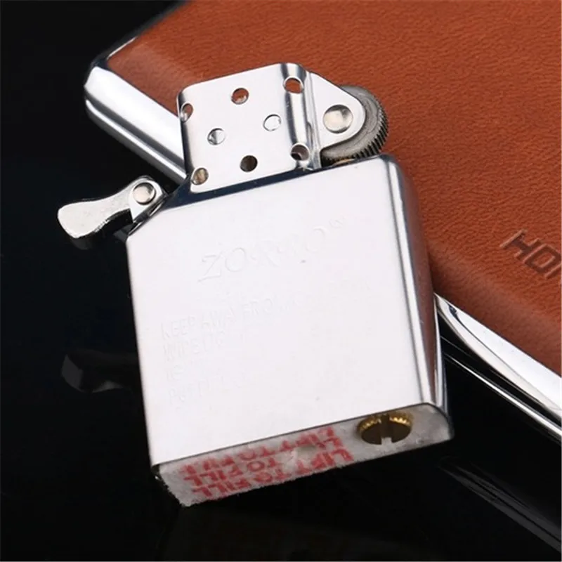New ZORRO Dual Fire Torch Insert Lighter Gas Jet Windproof Flint Oil ...