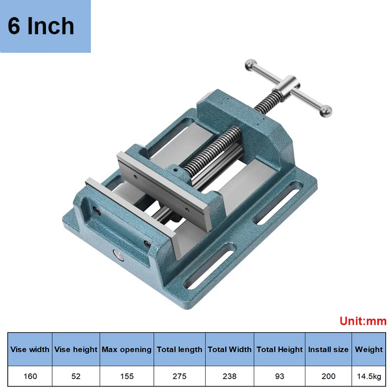Heavy-Duty-6-Inch-Bench-Vise-6-Machine-Vise-Drill-Press-Precision-Bench ...