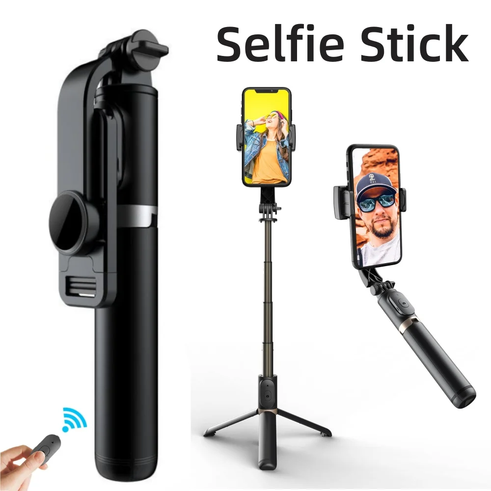 Selfie Stick 1m with Wireless Bluetooth LED Fill Light for Android IOS ...