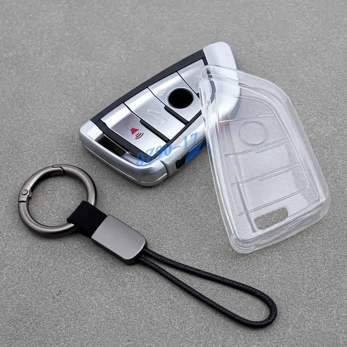 Transparent Key Fob Case Cover Keychain For BMW X1 X2 X3 X4 X5 X6 X7 1 ...