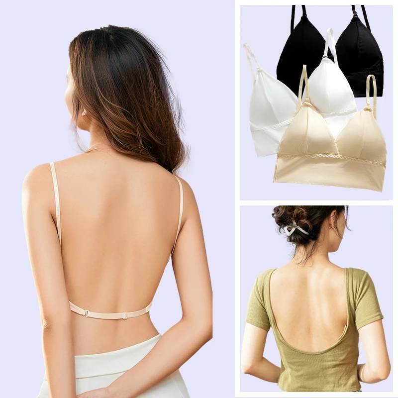 Onzichtbare-Bh-Backless-Bralette-Damesbeha-S-Zonder-Beugel-Naadloos-Ondergoed-Top-Open-Rug-Beha ...