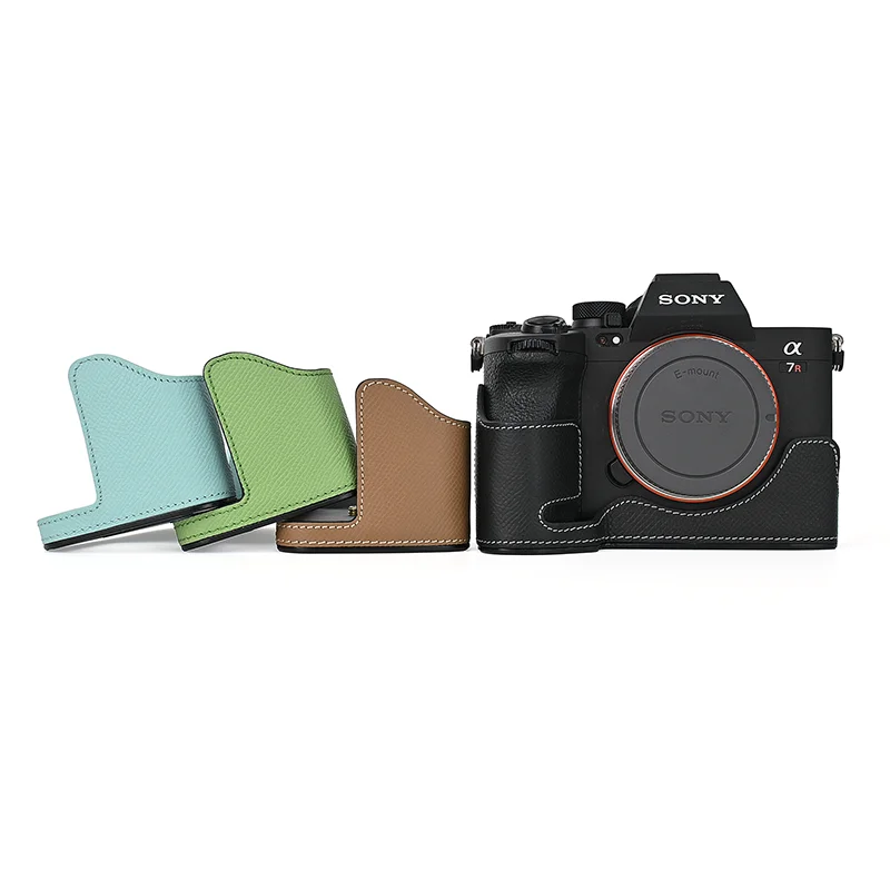 Aluminum Alloy Plate Genuine Leather Case Camera Bag Half Body Base for ...