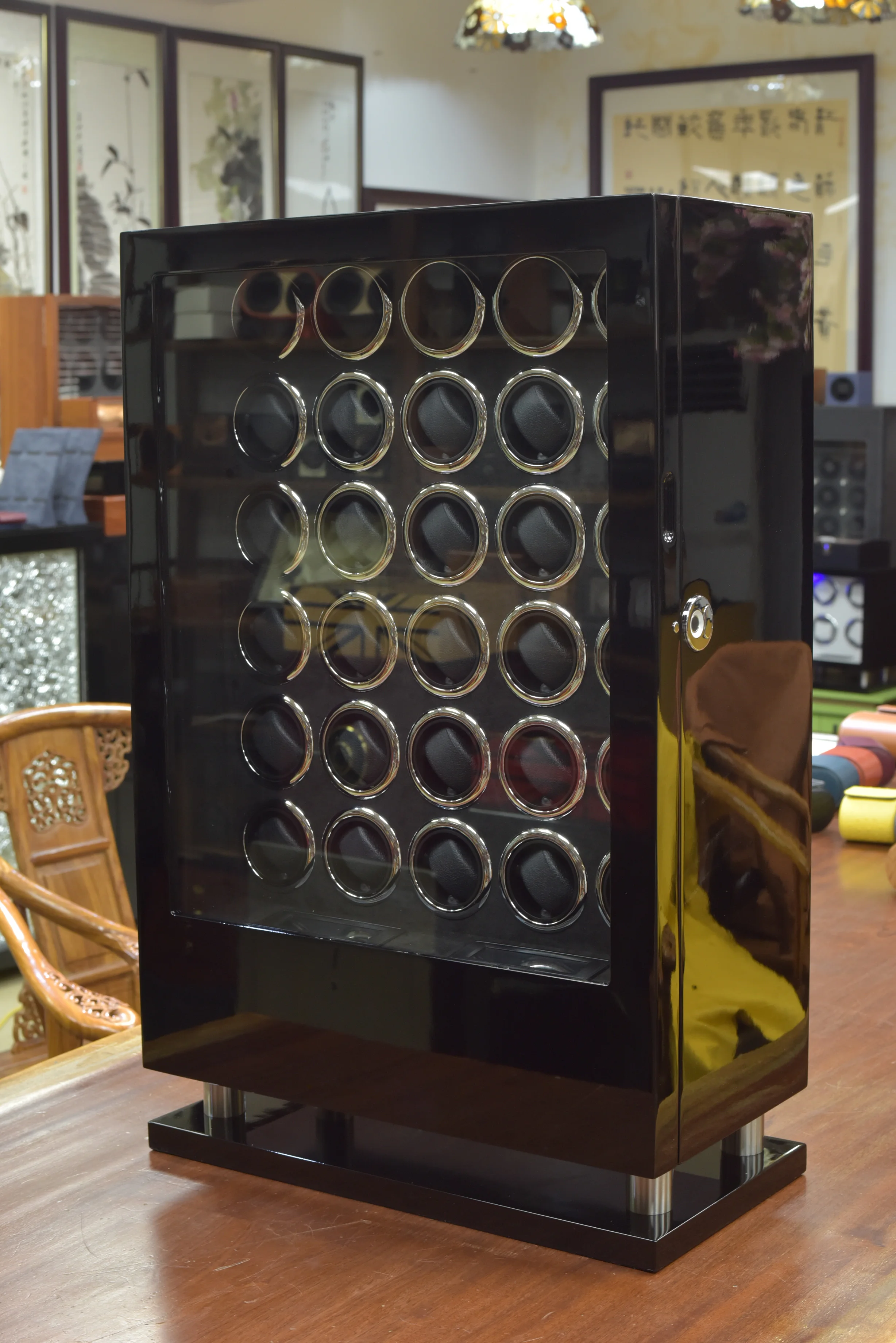 Luxury Automatic Watch Winder12 24 30 Slot Wood Mechanical Watch Box ...