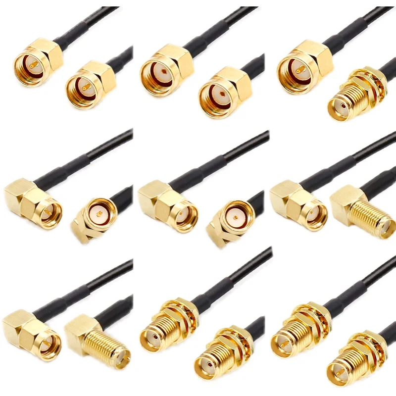 50ohm-0-6ghz-RG174-SMA-connection-cable-SMA-adapter-cable-3G-4G-GPRS ...