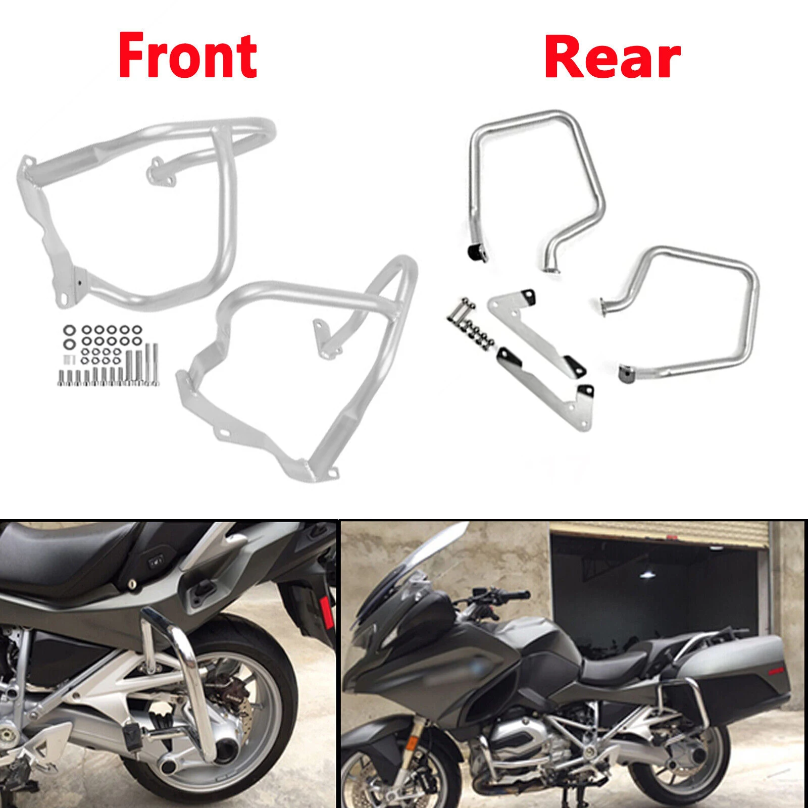 For-BMW-R1200RT-R-1200-RT-R-1200-RT-2014-2020-Chrome-Engine-Guard ...