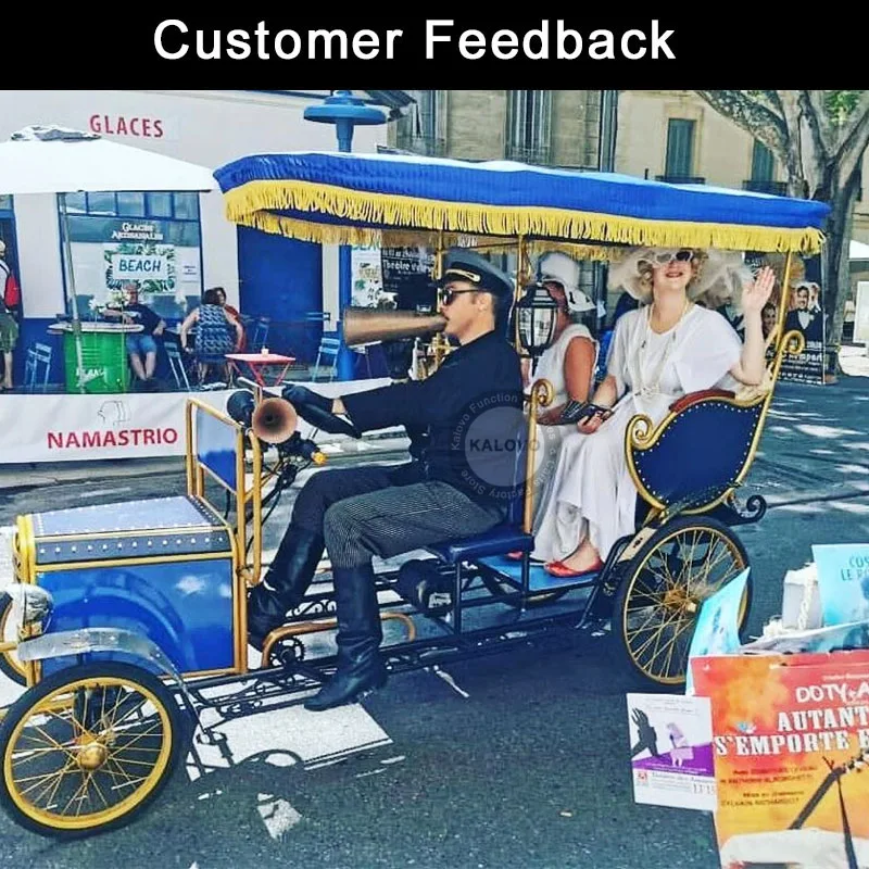 Europe Street Bike Taxi Strong Electric Rickshaw Adult Tricycle 4 ...