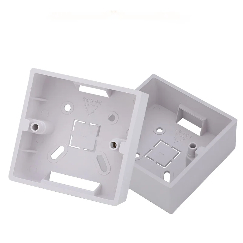 20pcs 86 Type Wall Mounted Bottom Box PVC Wire Wiring Box for 86 Type ...