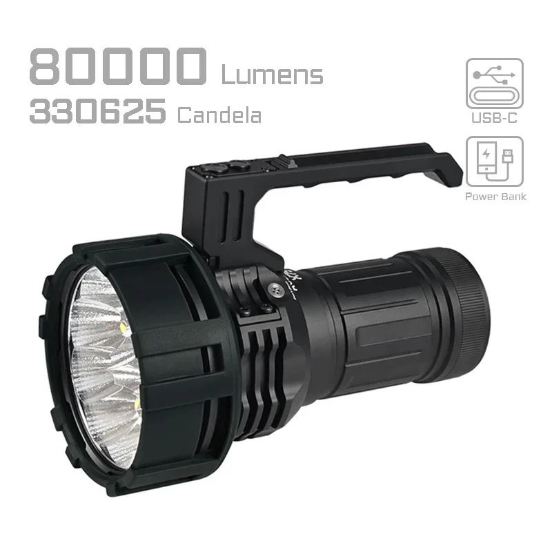 X75 ACEBEAM Max 80,000 High Lumens Brightest Flashlight, Fast Charging ...