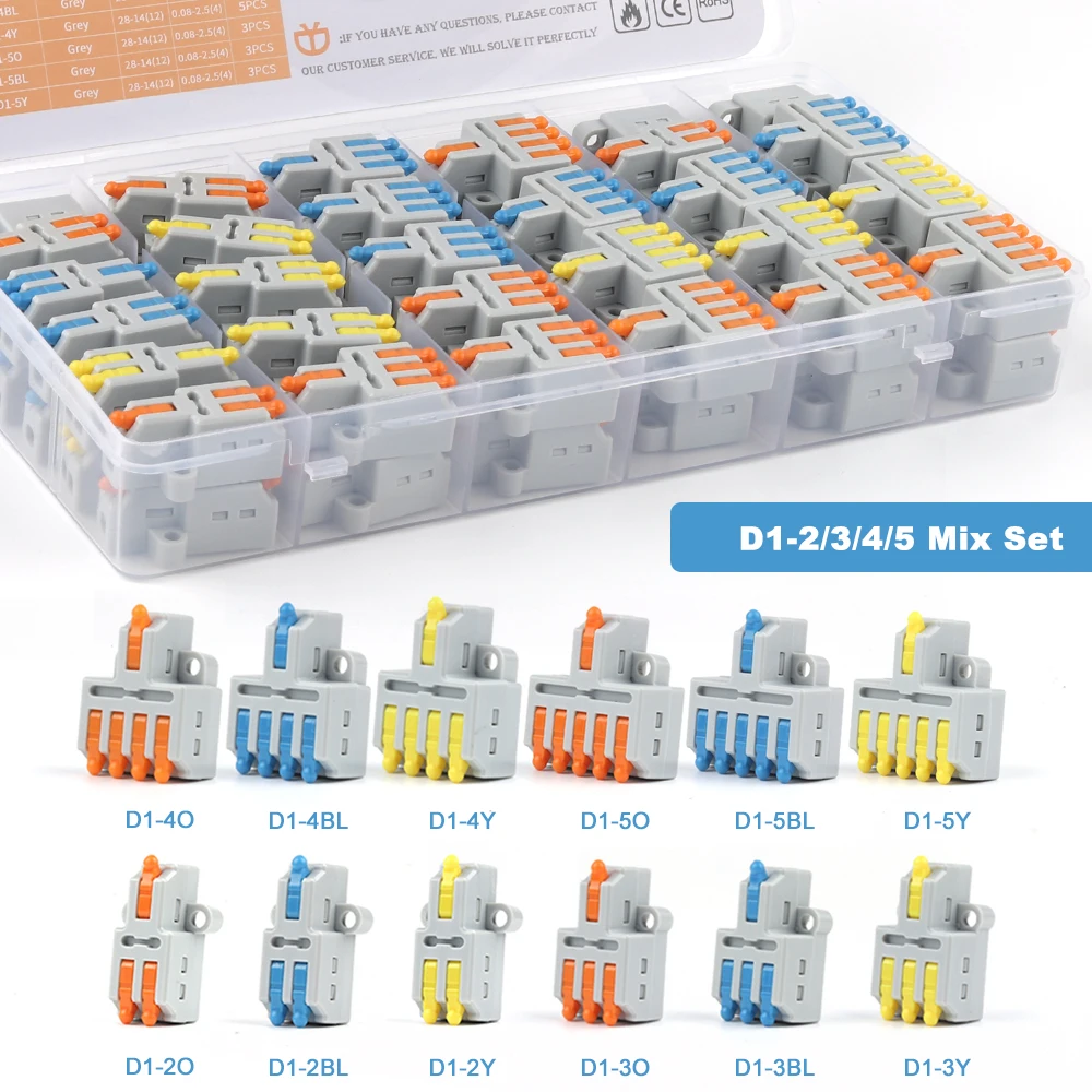 3-4-5-6-Pin-1-in-multiple-out-quick-wire-Connectors-Compact-Cable ...