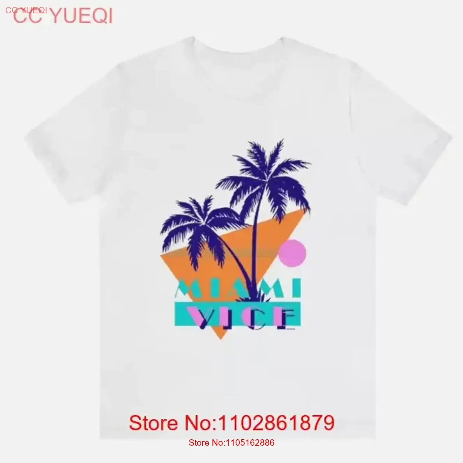 Miami Vice T Shirt Retro Summer vintage Washed Top For Everyday Wear ...