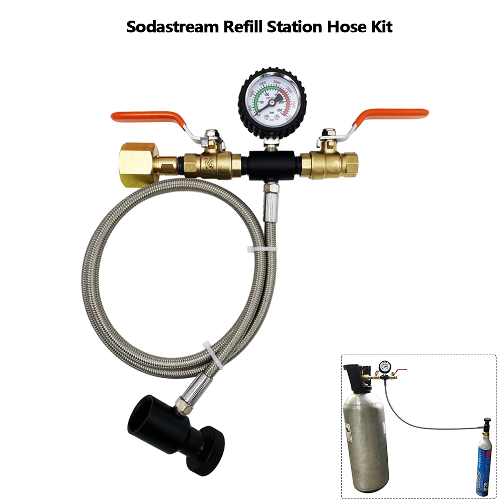 Refill-Charging-Station-Ball-Valve-For-Sodastream-Tr21-4-Cylinder ...