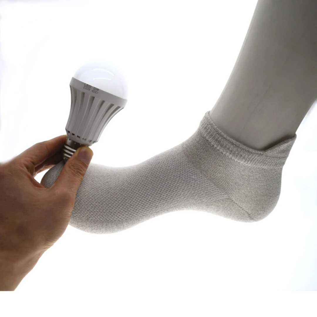 Cotton Silver Infused Socks Conductive Earthing Grounding Socks Anti ...