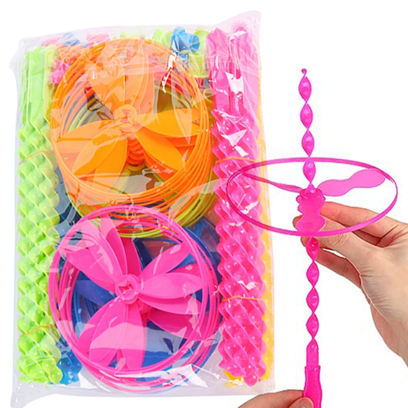 20set-bag-Colorful-Hand-Push-Flying-Disc-Toys-Plastic-Flying-Dragonfly ...