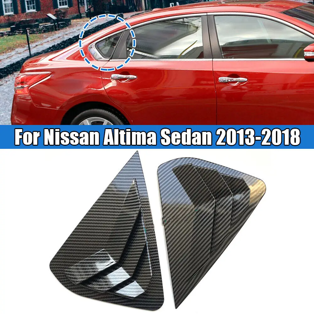 For-Nissan-Altima-Sedan-2013-2018-Car-Rear-Louver-Window-Side-Shutter ...