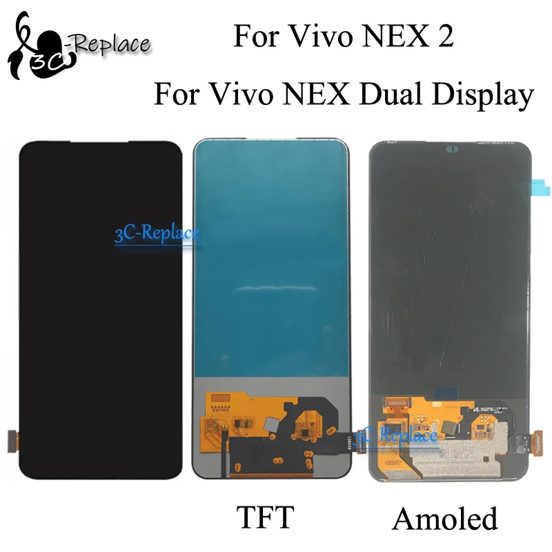 For-Vivo-Nex-2-Double-Sided-Screen-Nex2-Front-Display-LCD-Display-Touch ...