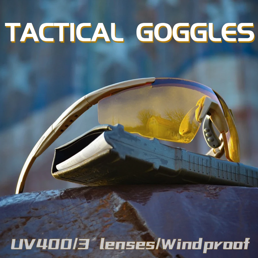Outdoor-Hombres-CS-Paintball-Shooting-Gafas-3-Lens-Tactical-Eyewear ...