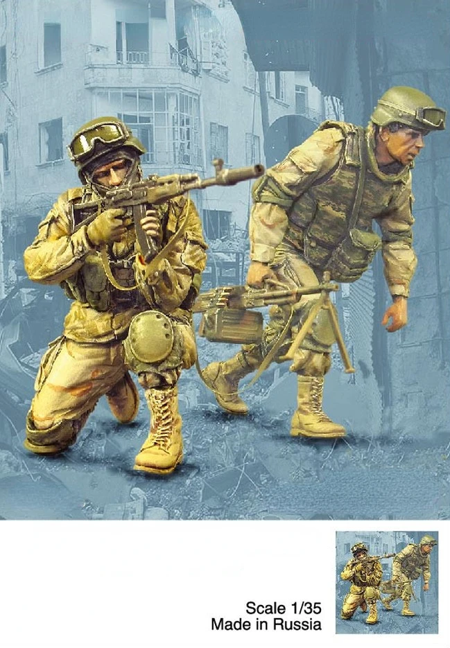 1:35 Scale Die Cast Resin Figure Model Assembly Kit Russian Special ...