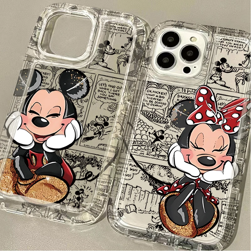 Disney Mickey Minnie Case For iPhone 16 15 14 13 12 11 Pro Max XS X XR ...