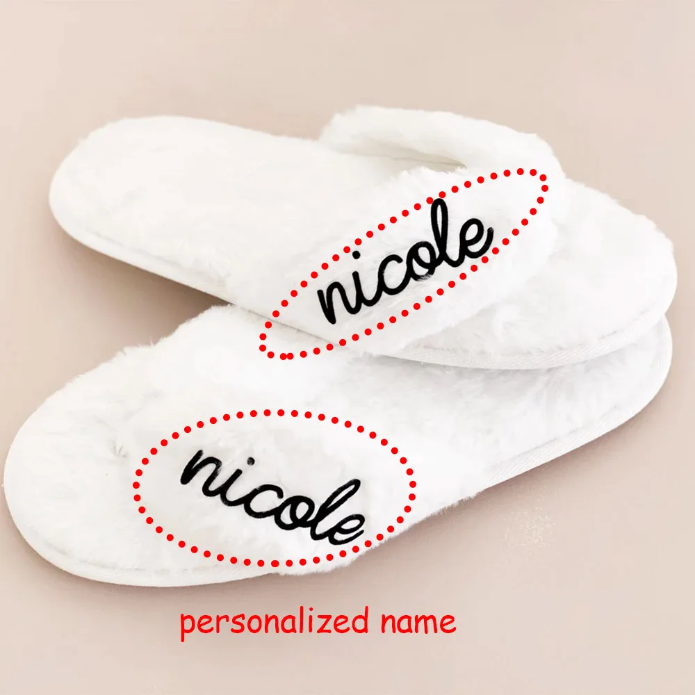 Personalized-Names-custom-wedding-Bridesmaid-Slippers-Bride-to-be-Gift ...