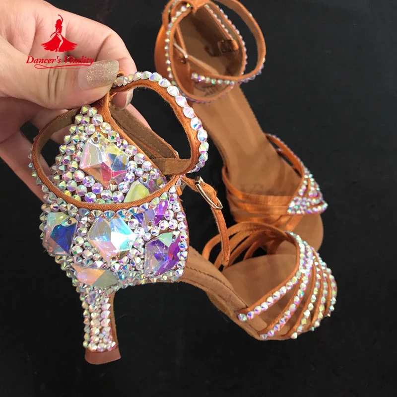 Latin Dance Shoes for Women Rumba Chacha Tangon Performance Shoes 34 40 ...