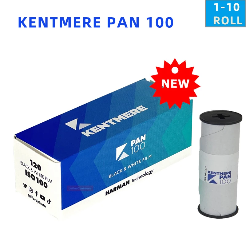 1-3-5-10Rolls-Kentmere-PAN-100-120-Black-White-FILM-IOS100-Negative ...