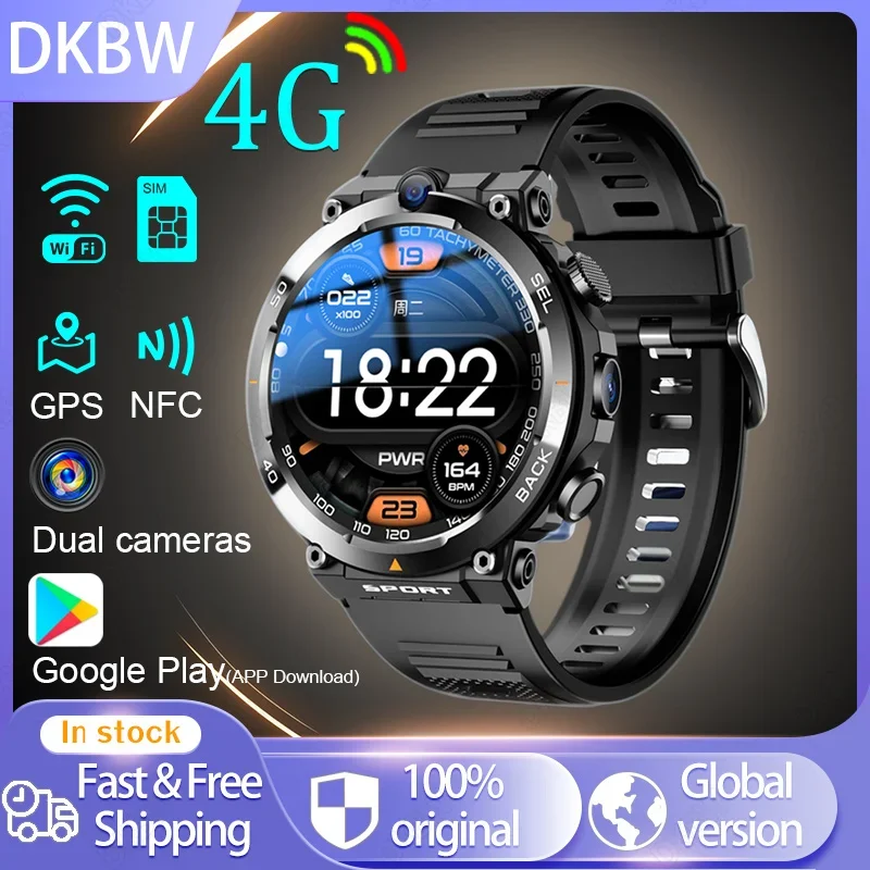 Smartwatch-Android-para-homens-e-mulheres-4G-LTE-1-39-GPS-C-mera-dupla ...