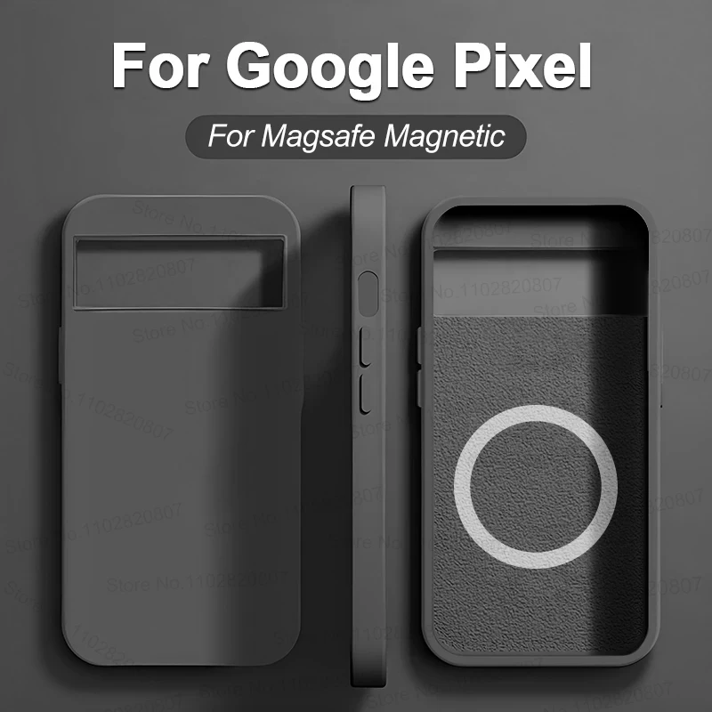 Luxury-Liquid-Silicone-Magnetic-Case-For-Google-Pixel-8-7-6-Pro-For ...