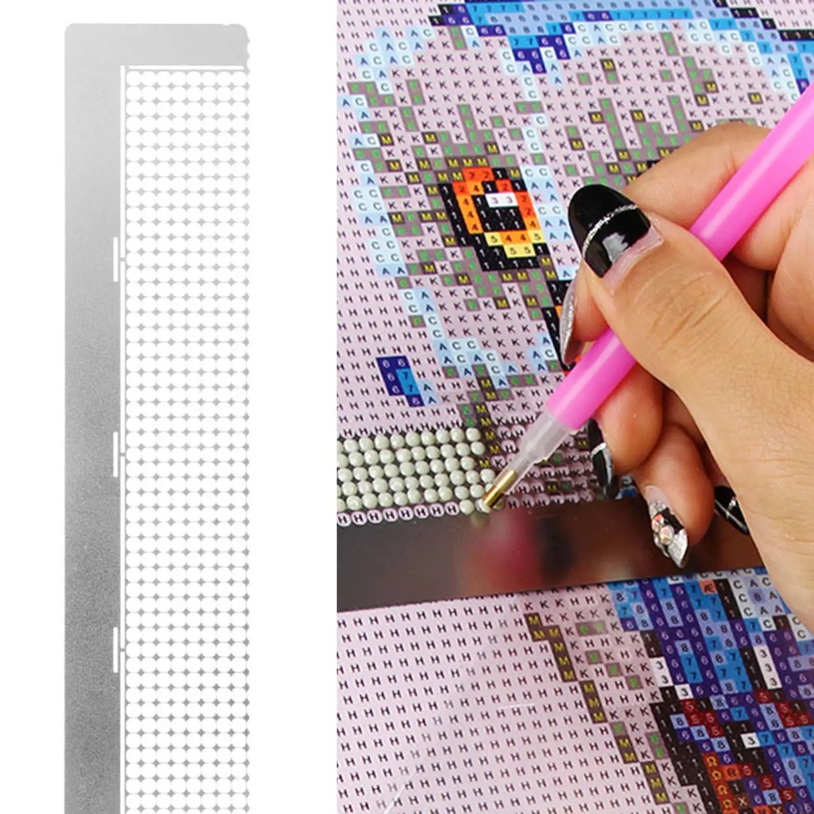 5D Diamond Mesh Ruler Adjustment Fix Tool Metal Diamond Ruler Tool ...