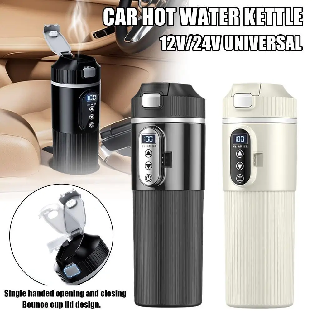 Electric Car Heating Cup 500ml Stainless Steel Heated Mug Winter ...
