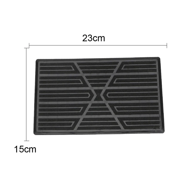 Car Floor Mat Foot Heel Scuff Plate Non-slip Carpet Patch Auto Alloy ...