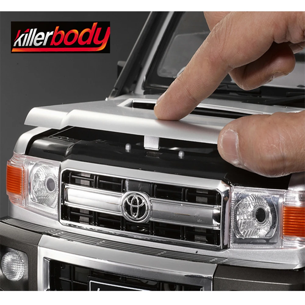 Killerbody LC70 RC Crawler Parts Realistic Movable Opening Hood Bonnet ...