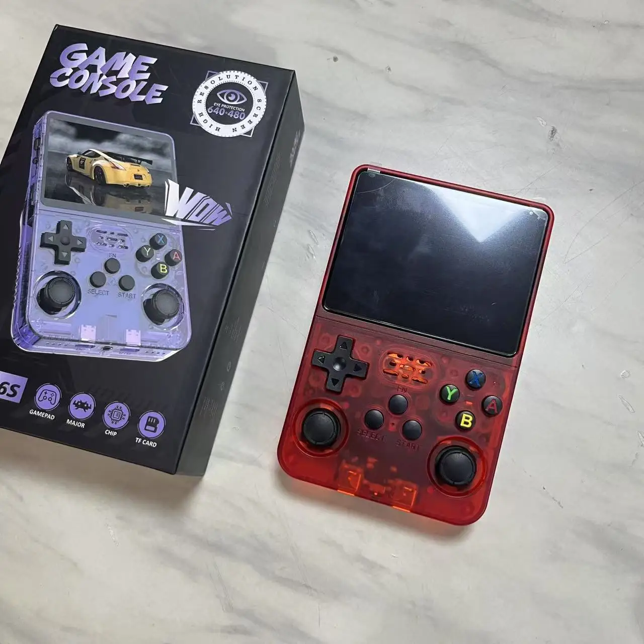 Портативная игровая консоль R36S, 3,5-дюймовый IPS-экран, 64/128G, классические игровые консоли ...