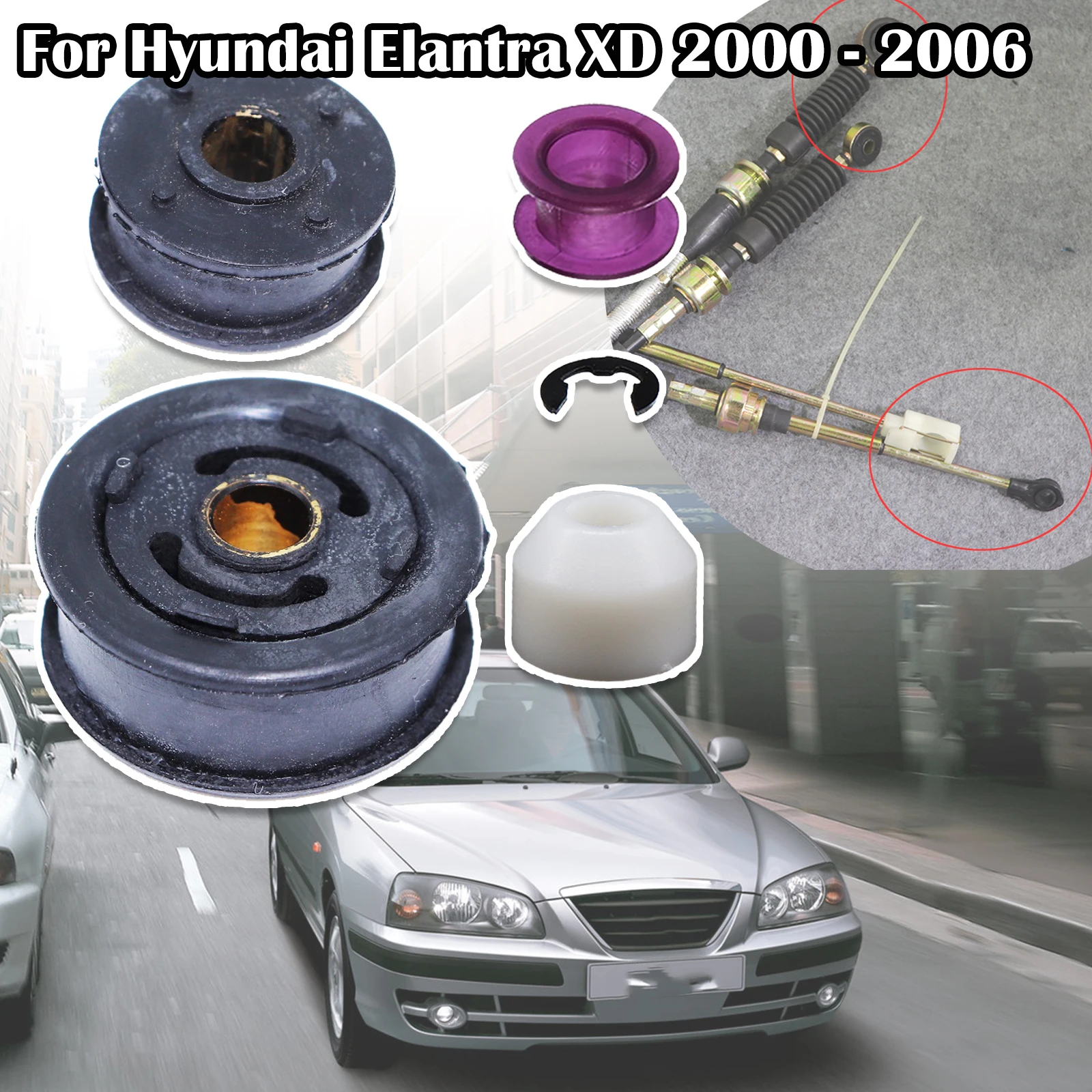 Manual Gearbox Shift Cable Linkage Bushing Shifter Lever Selector Rod ...