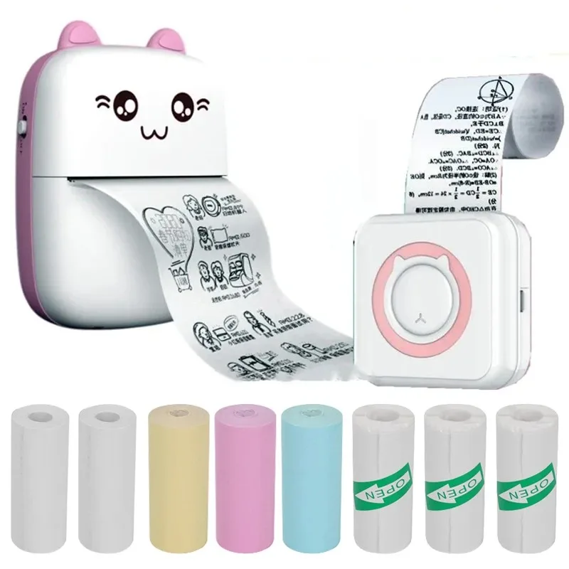 Portable-Thermal-Printer-MINI-CAT-Print-Photo-Pocket-Thermal-Label ...