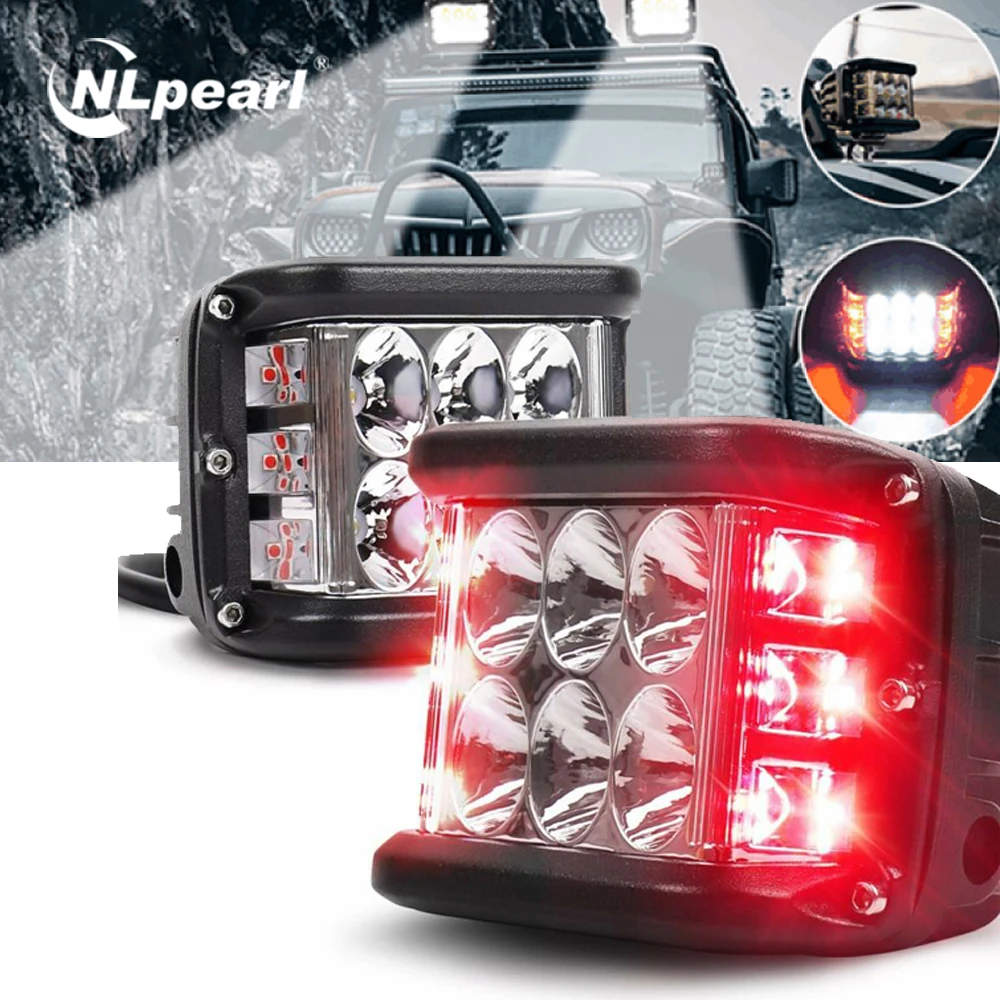 NLpearl-4-LED-Work-Light-Dual-Side-Shooter-Led-light-Led-Pod-Light ...