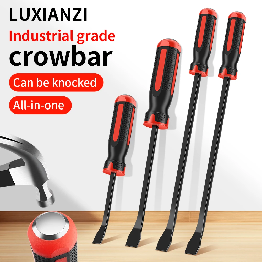 LUXIANZI 8/12/18/24 inch Crowbars Heavy Duty Pry Bar For Lifting And ...