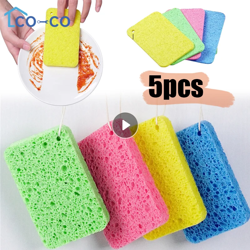 1-5Pcs-Cleaning-Sponge-Rubs-Compressed-Sponges-Wipes-For-Washing-Dishes ...