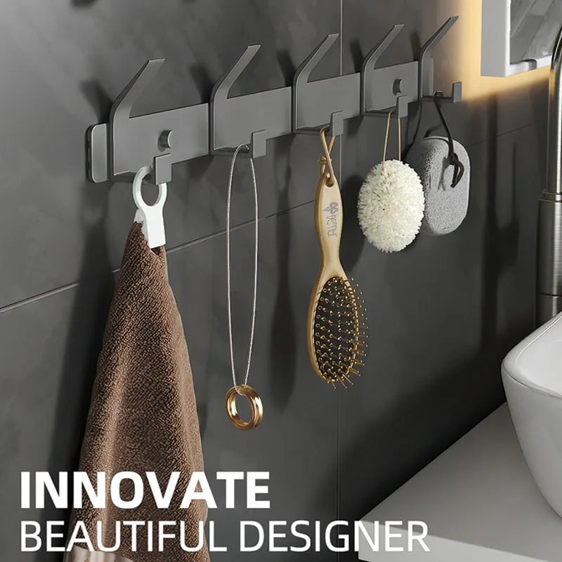 Multi-Purpose-Hooks-Aluminium-Wall-Hook-for-Key-Clothes-Coat-Hanger ...