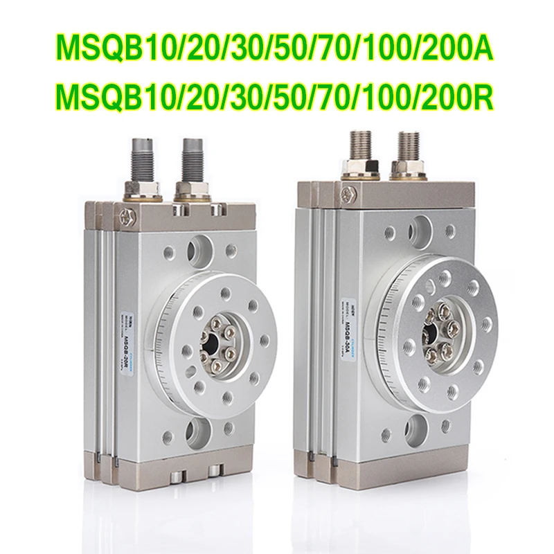 MSQB 시리즈 더블 액션 로터리 에어 공압 실린더 MSQB 50R, MSQB 10, 20, 30, 50, 70, 100/200 A, R MSQB 10A|smc|smc ...