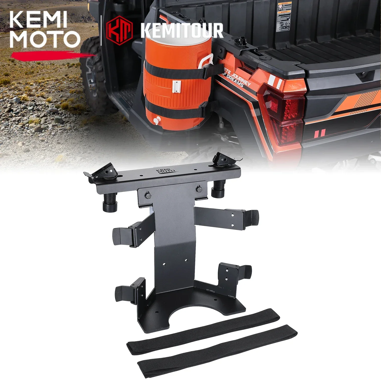 KEMIMOTO UTV Steel 5 Gallon Water Cooler Holder Trucks Screw-Mounting ...
