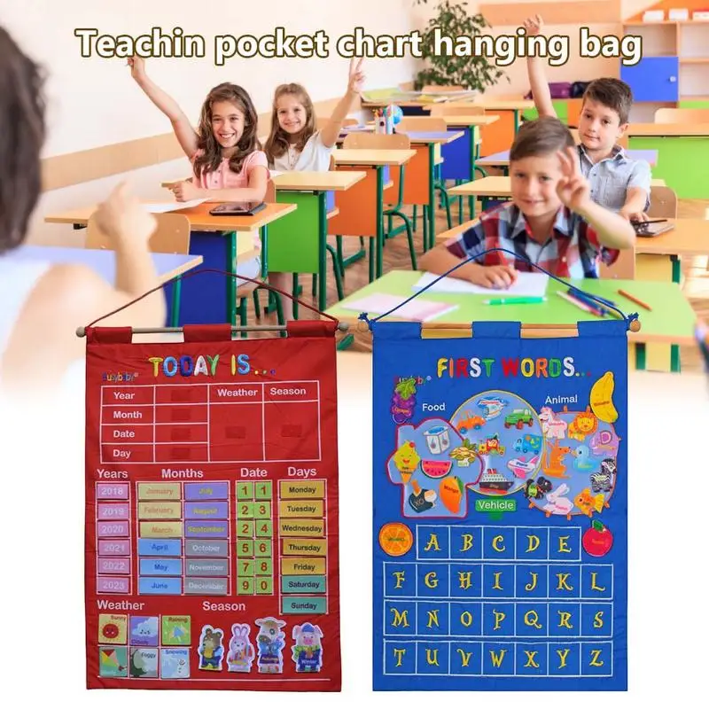 Kindergarten Infant Teaching Aid Educational Toy Cloth Learning English ...
