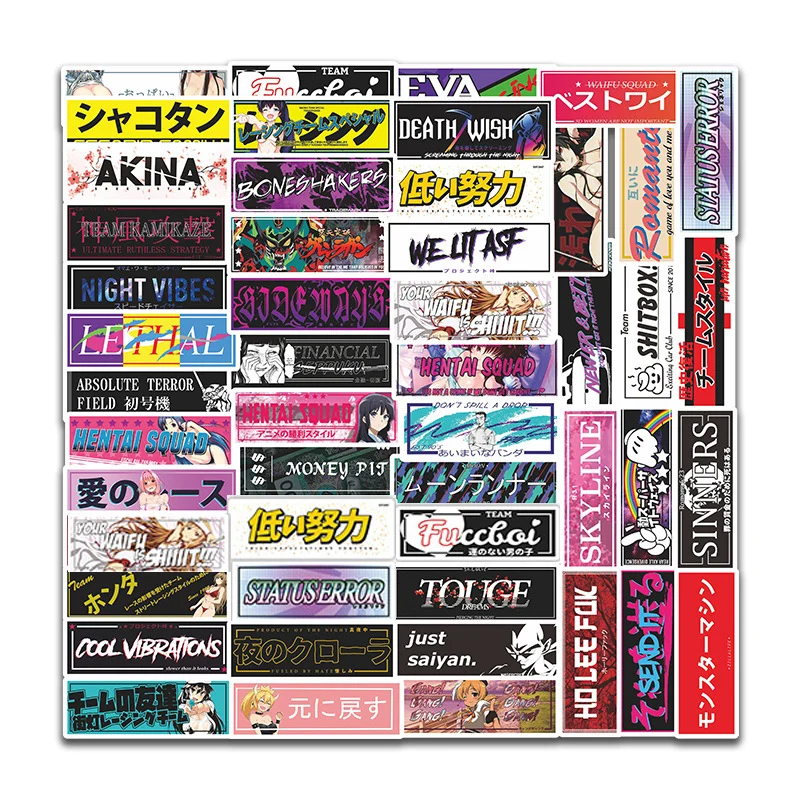 10-30-50PCS-Japan-JDM-Racing-Car-Anime-Graffiti-Stickers-for-Laptop ...