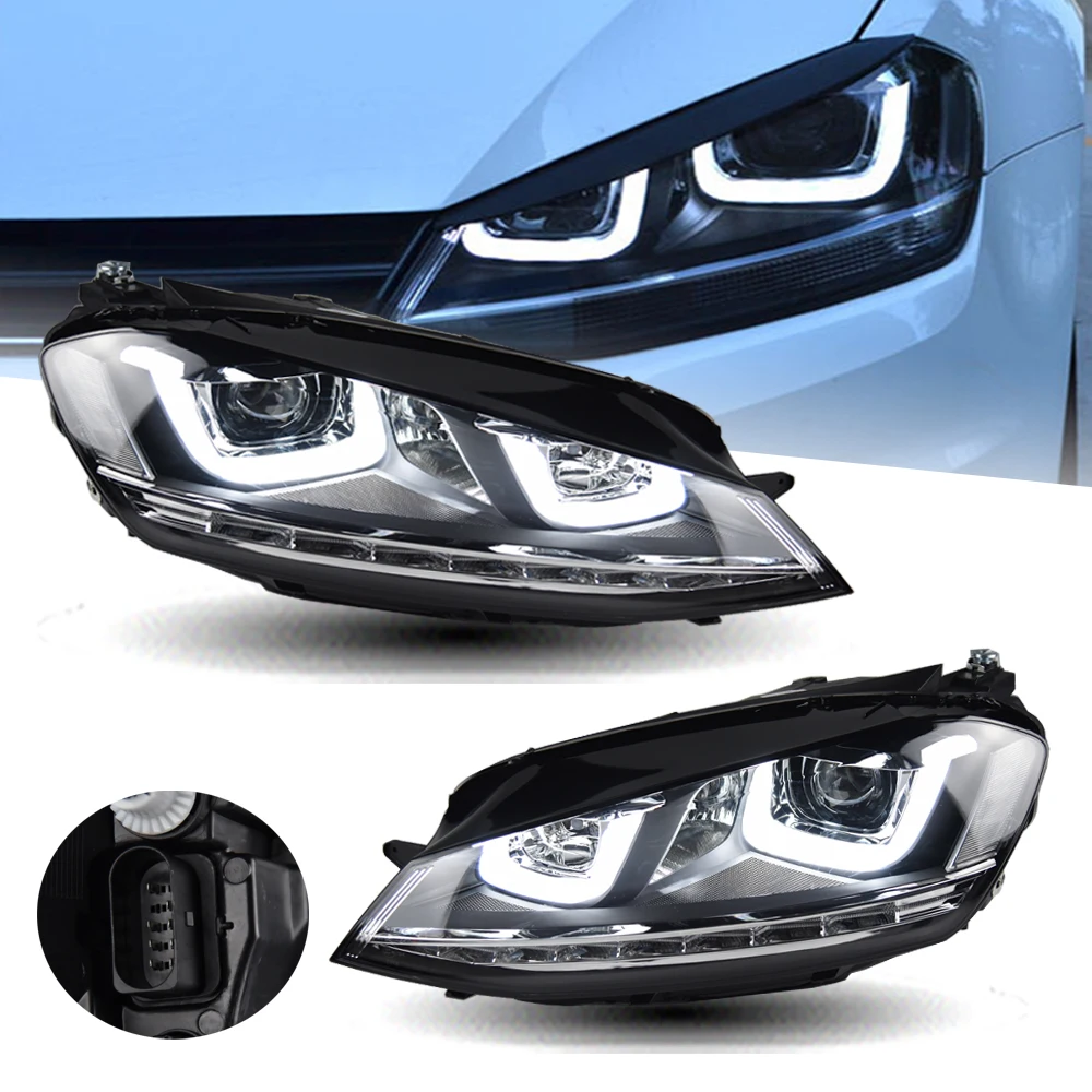 Headlight-For-VW-Golf-7-LED-Headlights-2013-2017-Head-Lamp-Car-Styling ...