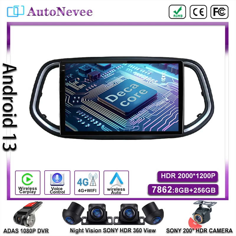 Radio-con-GPS-para-coche-reproductor-con-Android-est-reo-CPU-HDR-QLED ...