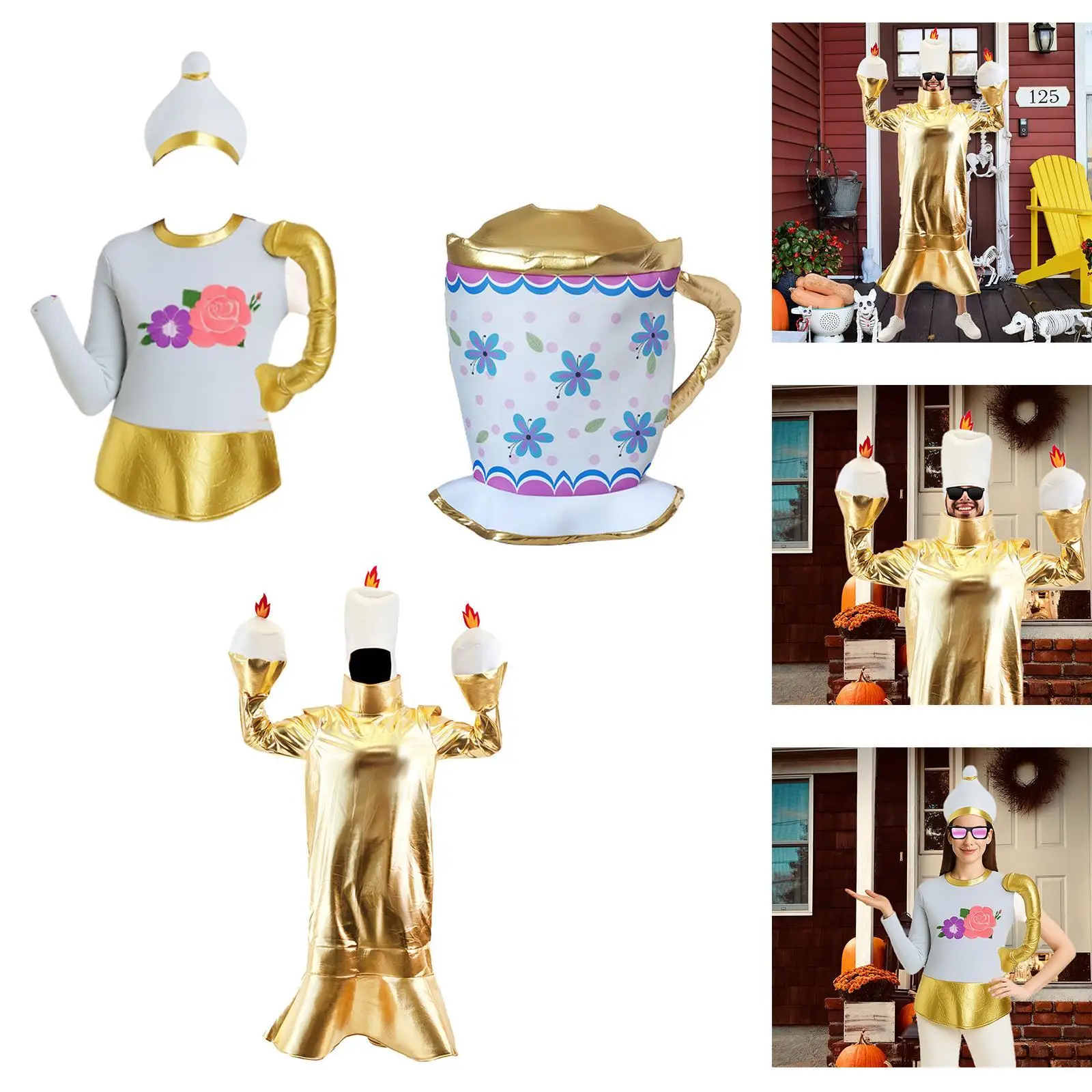 Cosplay Outfit Clothes Reusable Washable Candlelight Dinner Theme ...