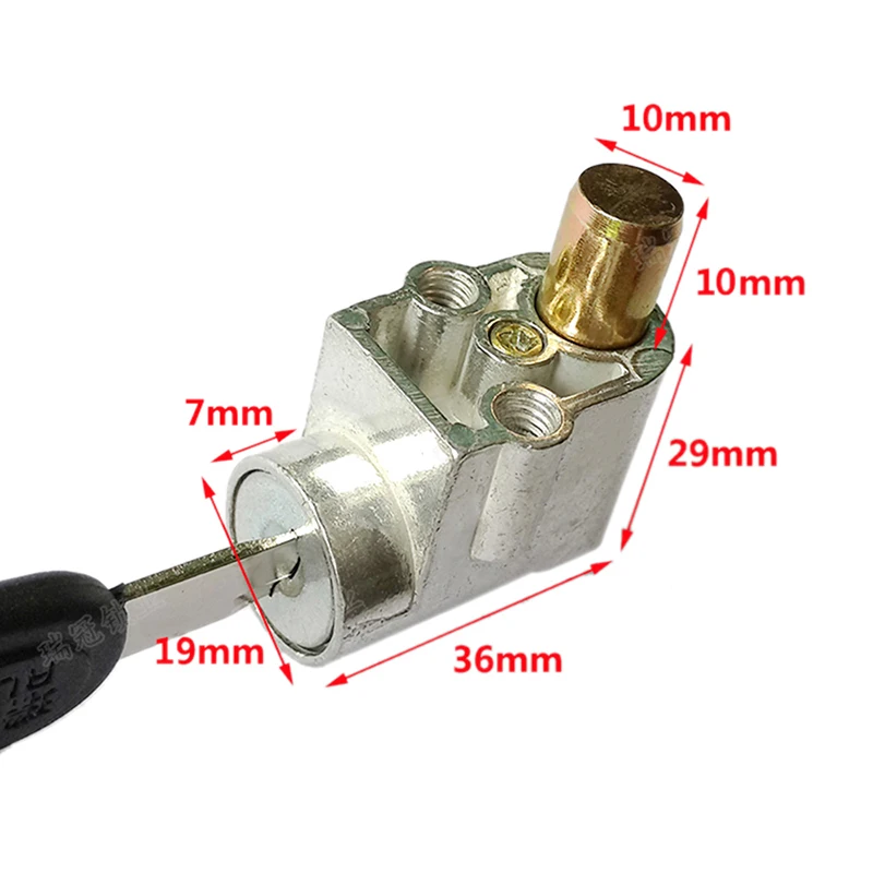Electric Car Anti-theft Ignition Lock Battery Safety Pack Box Lock + 2 ...