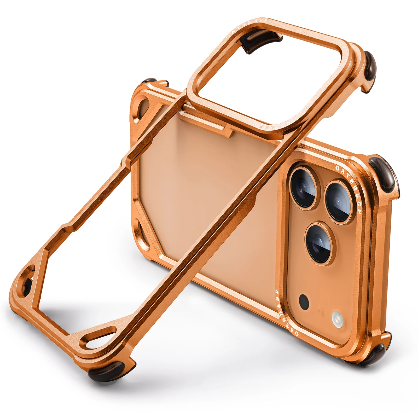 High-end Naked Feeling Metal Frame Phone Case For IPhone 17 Pro Max/17 ...