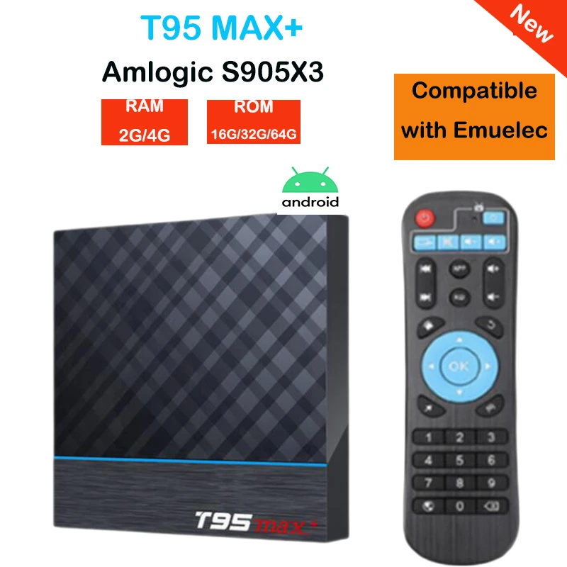T95 Max Plus Android Tv Box Amlogic S905x3 2.4g 5g Wifi 8k 1000m 4k ...