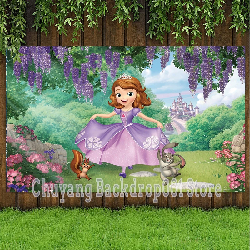 Princess Sofia Birthday Background | Backdrop Princess Sofia Birthday ...